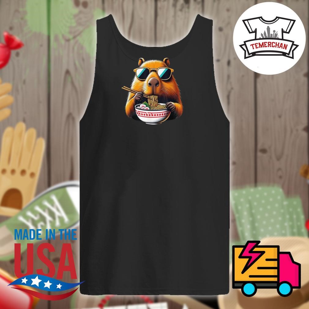 Capybara noodle photo shirt, hoodie, tank top, sweater, long sleeve t-shirt